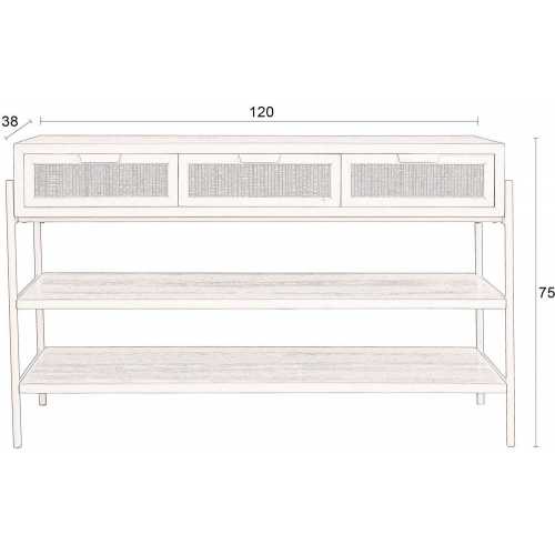 Dutchbone Yasu Console Table - Black | Naken Interiors